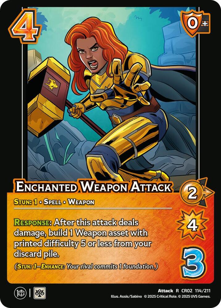 Enchanted Weapon Attack - Critical Role: Heroes of Exandria - UniVersus ...