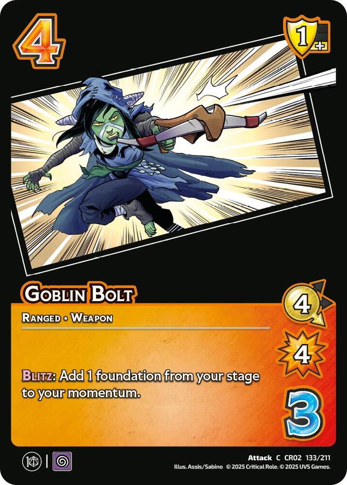 Goblin Bolt - Critical Role: Heroes of Exandria - UniVersus - TCGplayer.com