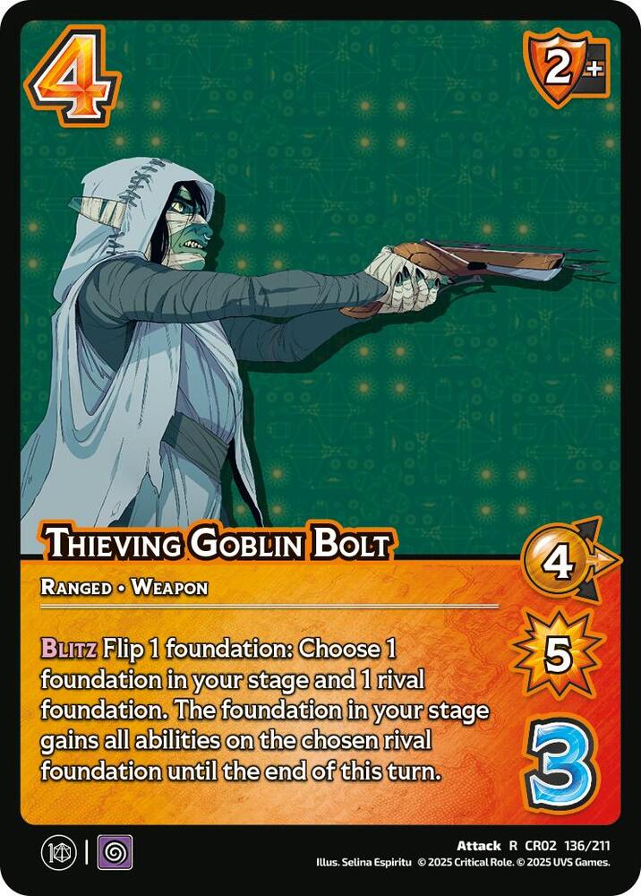 Thieving Goblin Bolt - Critical Role: Heroes of Exandria - UniVersus ...