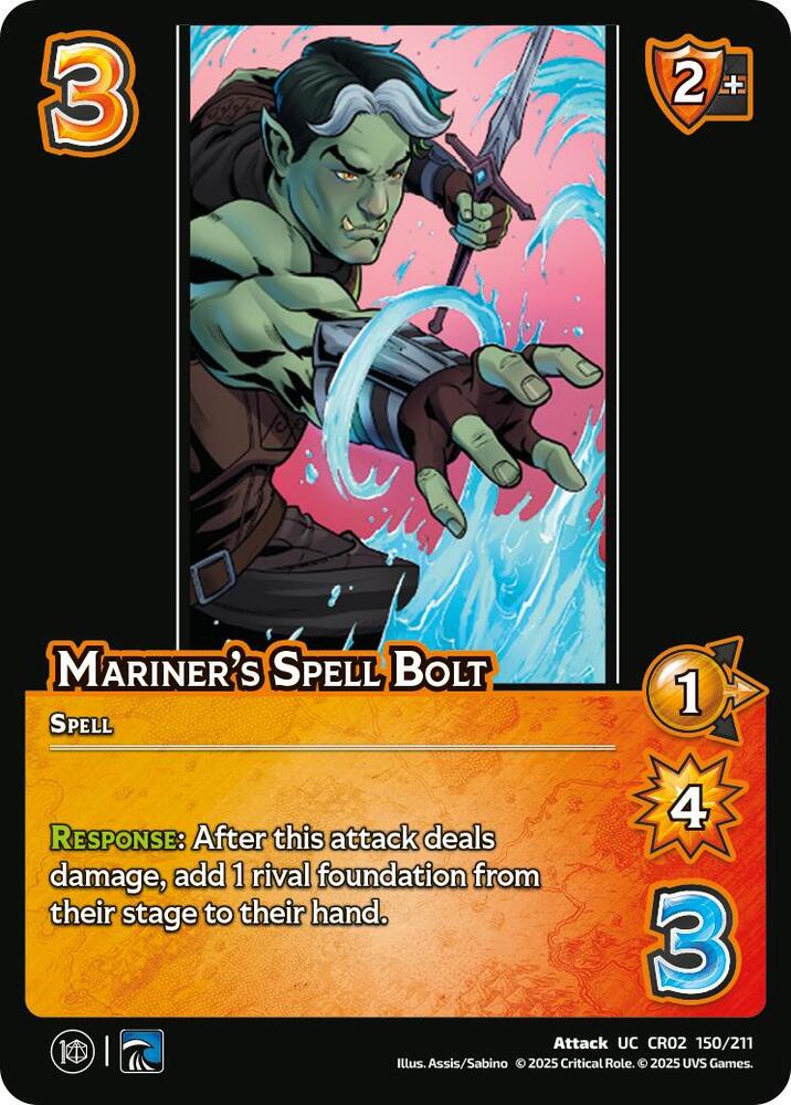 Mariner's Spell Bolt - Critical Role: Heroes of Exandria - UniVersus ...