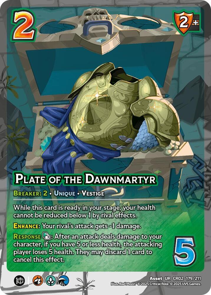 Plate of the Dawnmartyr - Critical Role: Heroes of Exandria - UniVersus ...
