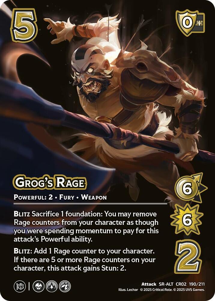 Grog's Rage (Alternate Art) - Critical Role: Heroes of Exandria ...