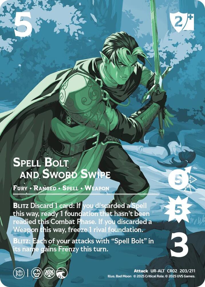 Spell Bolt and Sword Swipe (Alternate Art) - Critical Role: Heroes of ...