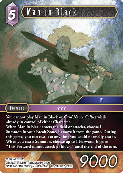 Man in Black - Legacy Collection - Final Fantasy TCG