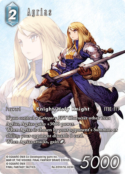 Agrias (Full Art) - Legacy Collection - Final Fantasy TCG - TCGplayer.com