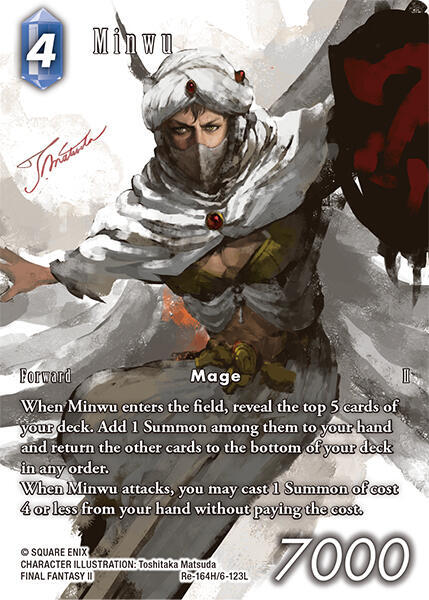 Minwu (Full Art) - Legacy Collection - Final Fantasy TCG - TCGplayer.com