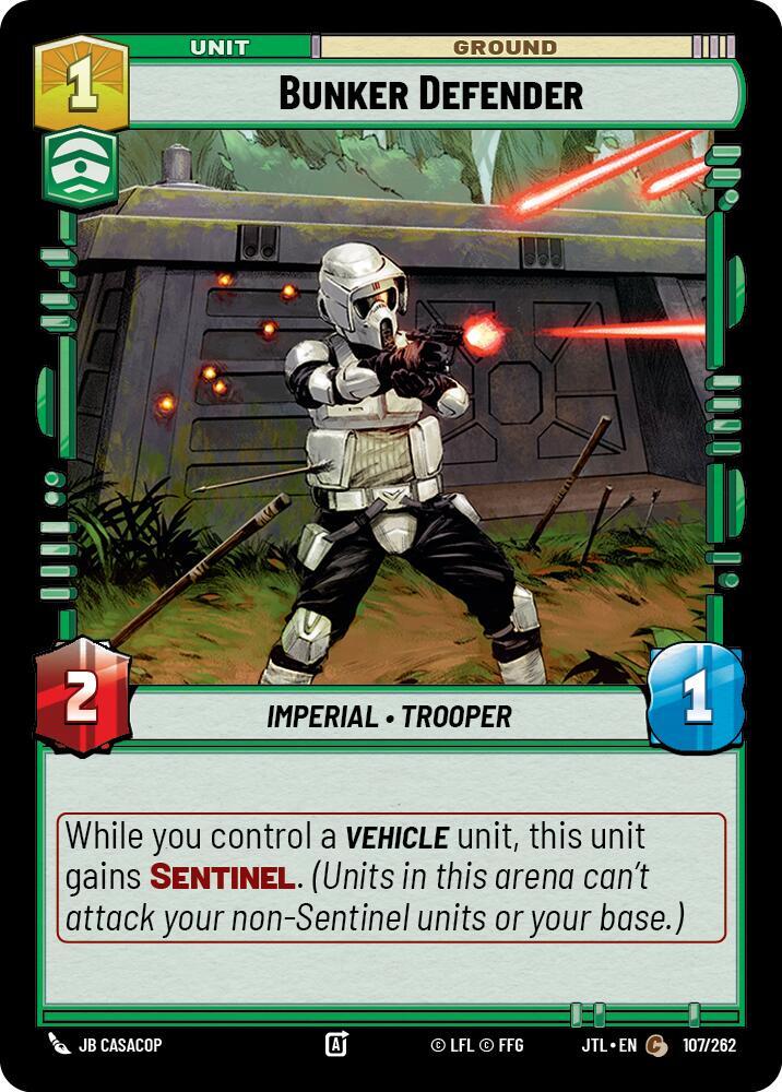 Bunker Defender - Jump to Lightspeed - Star Wars: Unlimited - TCGplayer.com