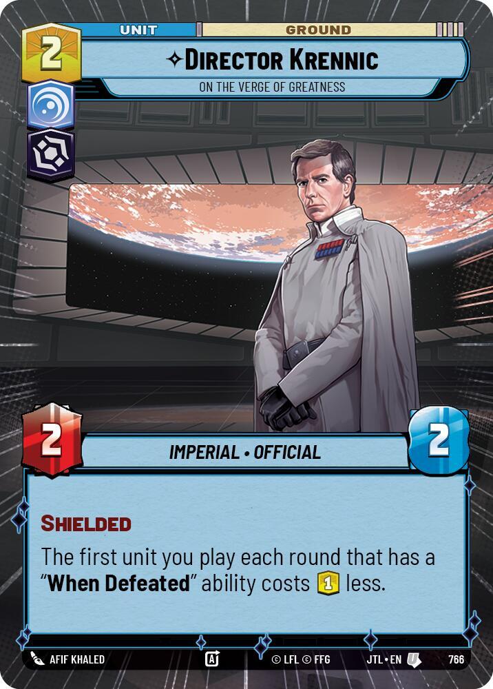 Director Krennic - On the Verge of Greatness (Hyperspace Foil) - Jump to Lightspeed - Star Wars ...