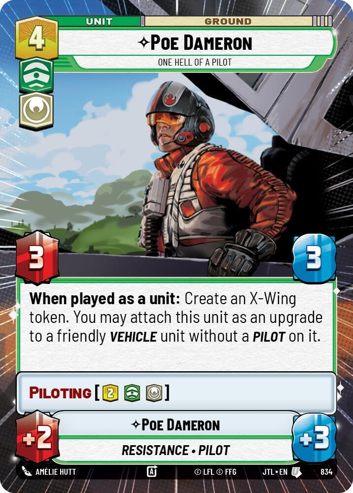 Poe Dameron - One Hell of a Pilot (Hyperspace Foil) - Jump to ...