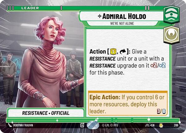 Admiral Holdo - We're Not Alone (Hyperspace) - Jump to Lightspeed - Star Wars: Unlimited ...