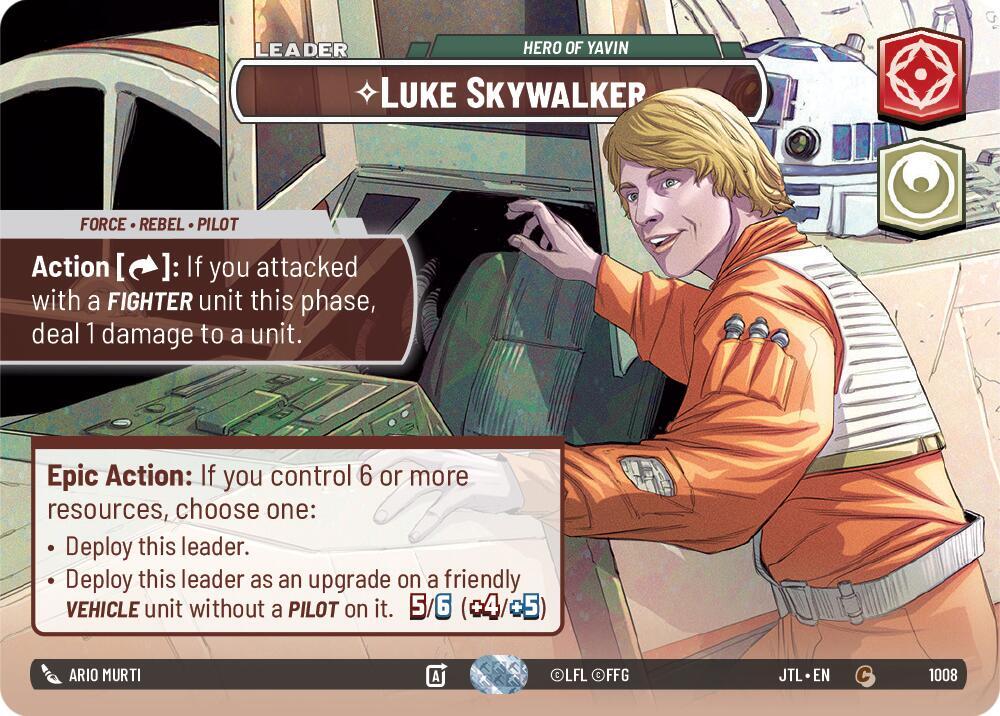 Luke Skywalker - Hero of Yavin (Showcase) - Jump to Lightspeed - Star ...