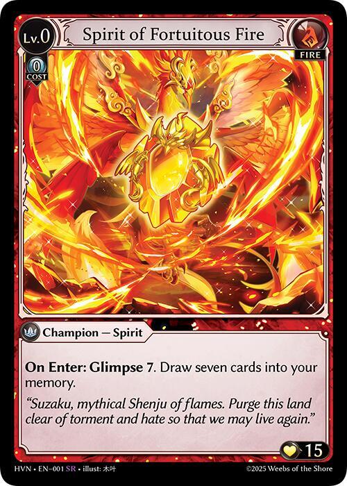 Spirit of Fortuitous Fire - Abyssal Heaven - Grand Archive TCG