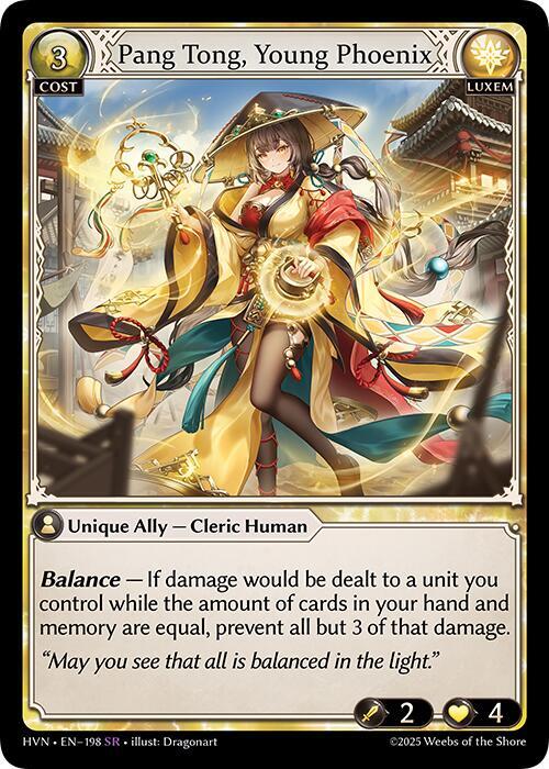 Pang Tong, Young Phoenix - Abyssal Heaven - Grand Archive TCG ...
