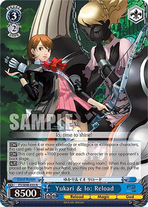 Yukari & Io: Reload - Persona 3 Reload Premium Booster - Weiss Schwarz ...
