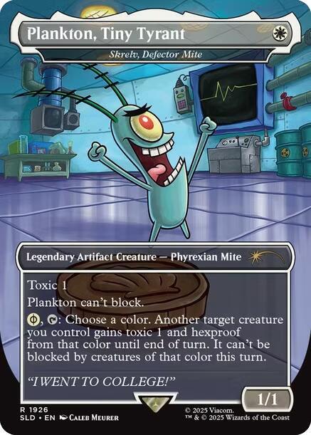 Plankton, Tiny Tyrant - Skrelv, Defector Mite - Secret Lair Drop Series - Magic: The Gathering ...