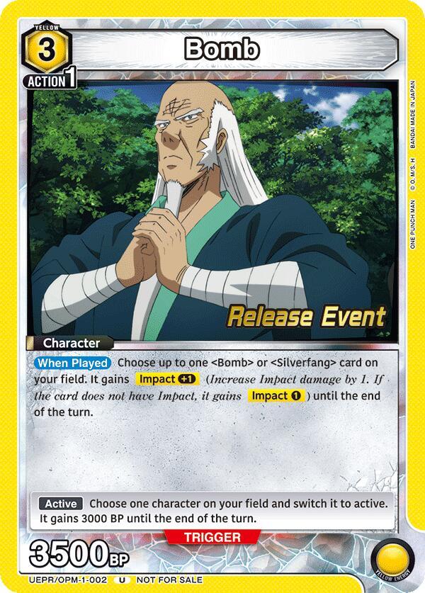 Bomb (002) - UE06BT: One Punch Man Release Event Cards - Union Arena