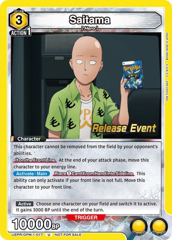 Saitama (017) - UE06BT: One Punch Man Release Event Cards - Union Arena ...