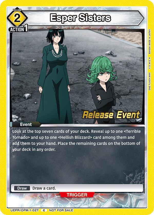 Esper Sisters - UE06BT: One Punch Man Release Event Cards - Union Arena