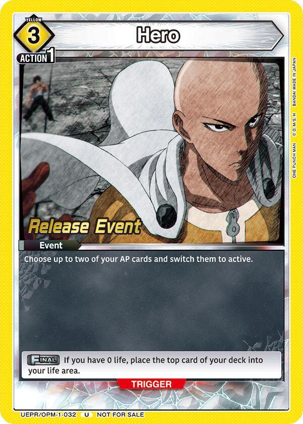 Hero - UE06BT: One Punch Man Release Event Cards - Union Arena