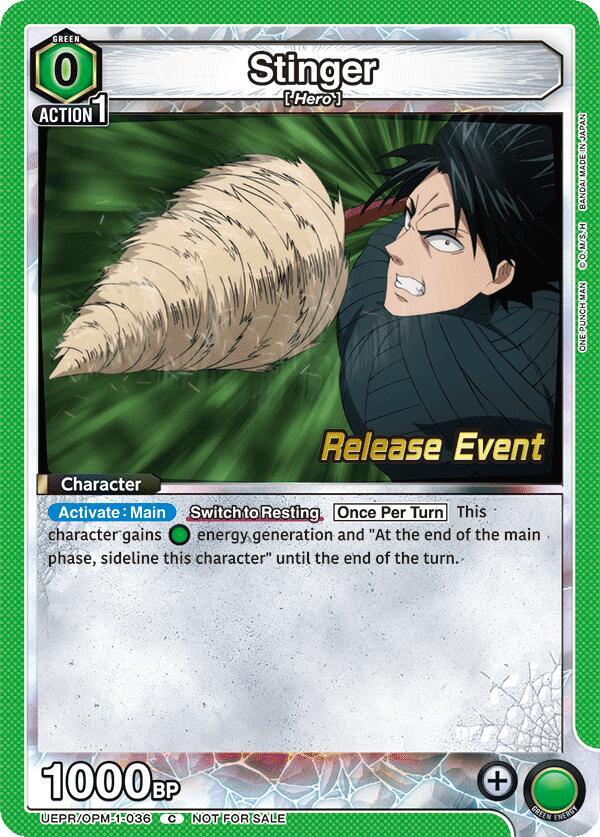 Stinger - UE06BT: One Punch Man Release Event Cards - Union Arena ...