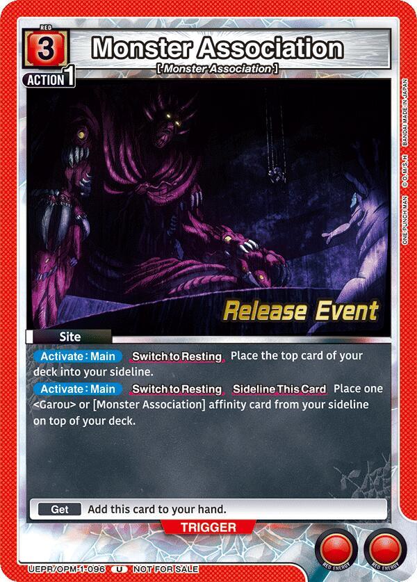 Monster Association - UE06BT: One Punch Man Release Event Cards - Union ...