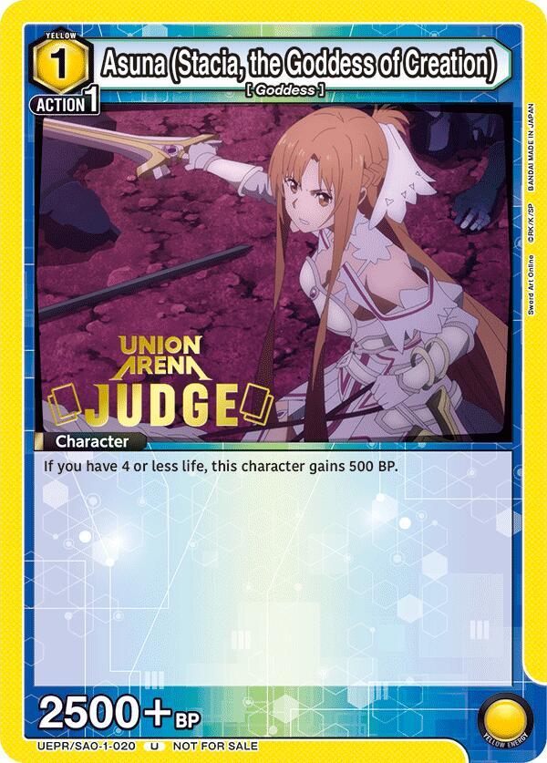 Asuna (Stacia, the Goddess of Creation) (Judge Pack) - Union Arena ...