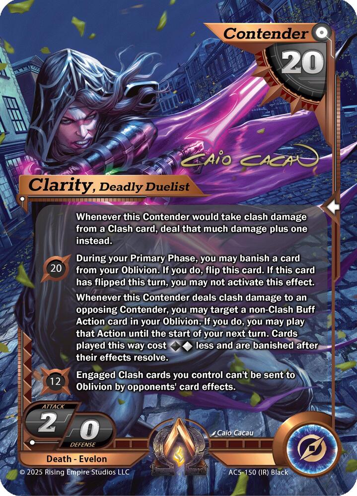 Clarity, Deadly Duelist (Iconic Rare) - Equilibrium - Alpha Clash ...