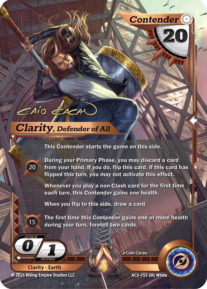 Clarity, Defender of All (Iconic Rare) - Equilibrium - Alpha Clash ...