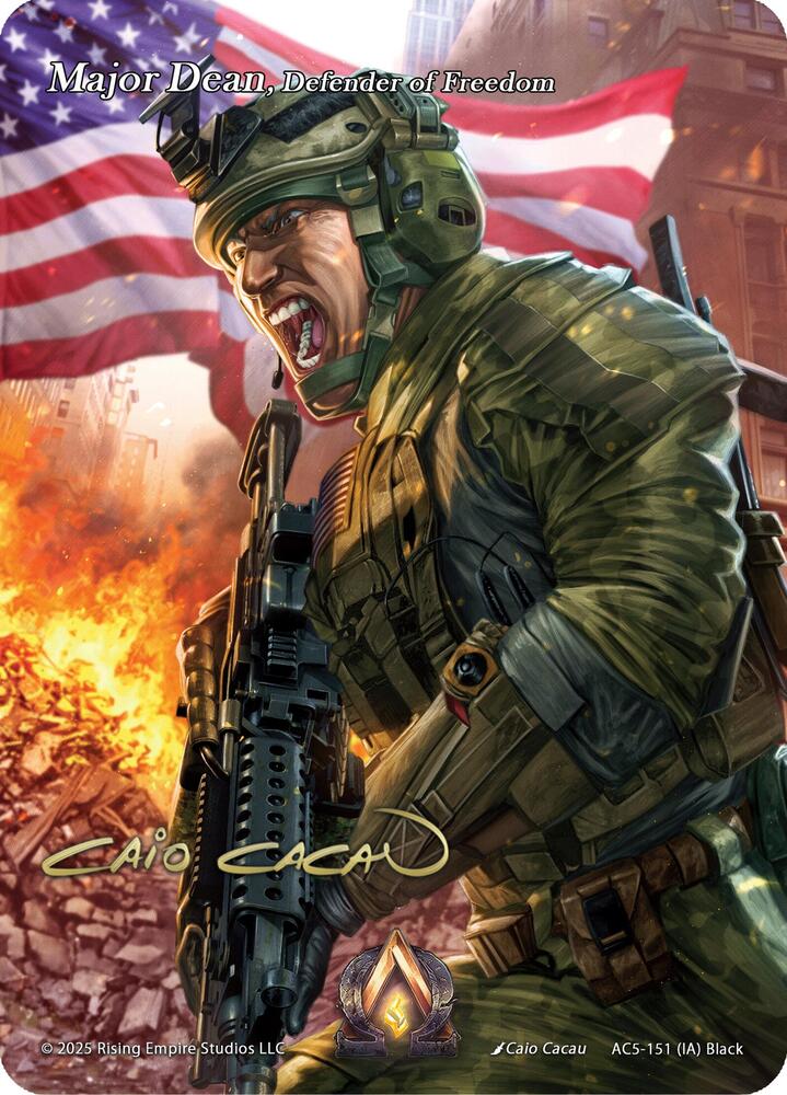 Major Dean, Defender of Freedom (Iconic Art) - Equilibrium - Alpha Clash