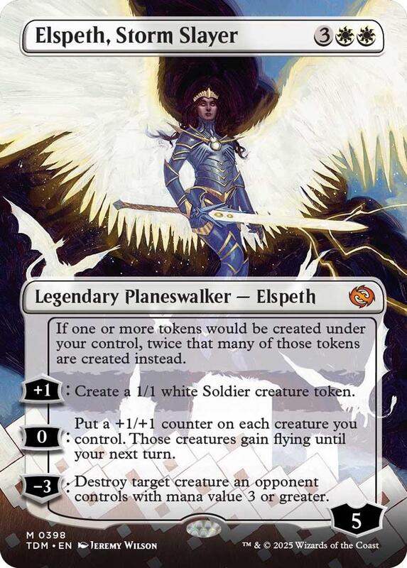 Elspeth, Storm Slayer (Borderless) - Tarkir: Dragonstorm - Magic: The ...