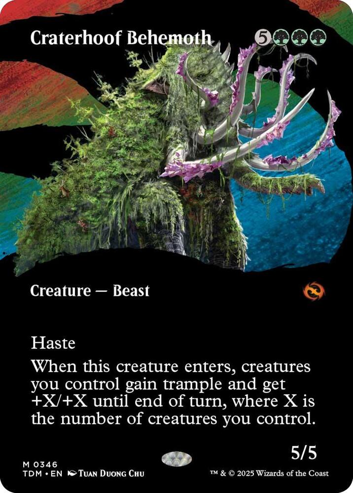 Craterhoof Behemoth (Borderless) - Tarkir: Dragonstorm - Magic: The Gathering - TCGplayer.com