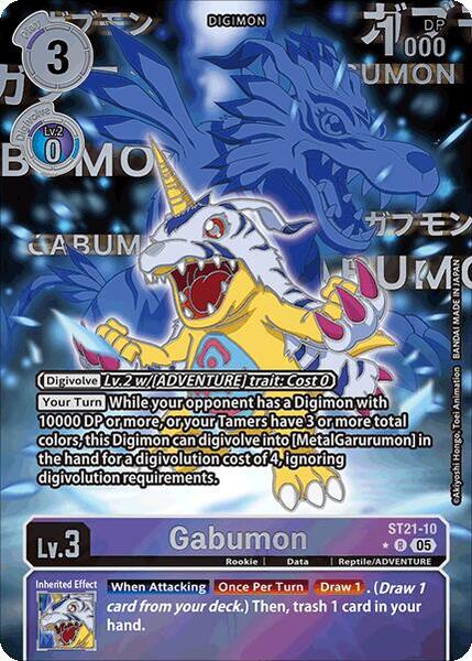 Gabumon (Rare Pull) - Starter Deck 21: Hero of Hope - Digimon Card Game ...