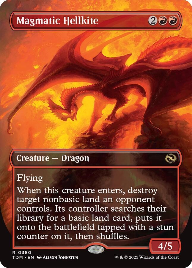 Magmatic Hellkite (Borderless) - Tarkir: Dragonstorm - Magic: The Gathering - TCGplayer.com