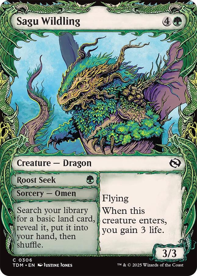 Boulderborn Dragon (Showcase) - Tarkir: Dragonstorm - Magic: The ...