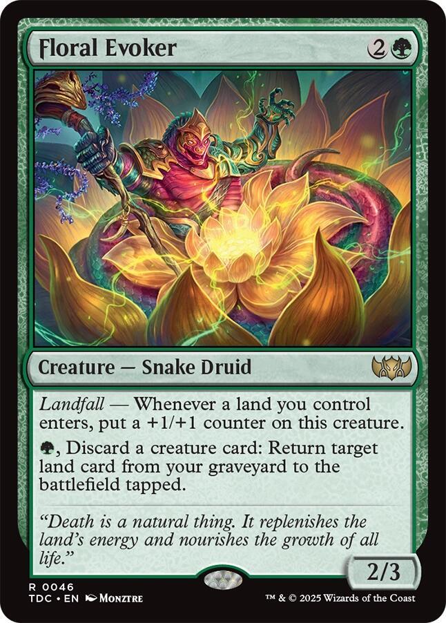 Floral Evoker - Commander: Tarkir: Dragonstorm - Magic: The Gathering ...