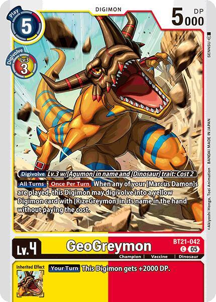 GeoGreymon - World Convergence - Digimon Card Game - TCGplayer.com