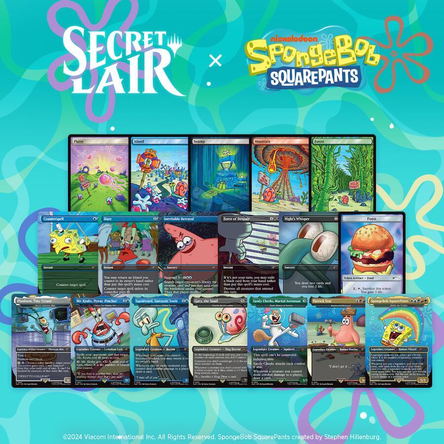 Secret Lair Drop: Our Boss is on Vacation Superdrop: Spongebob Squarepants Bundle - Non-Foil ...