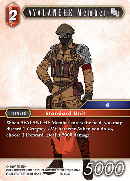 AVALANCHE Member - Tears of the Planet - Final Fantasy TCG - TCGplayer.com
