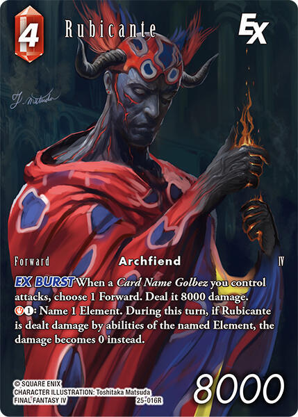 Rubicante EX (Full Art) - Tears of the Planet - Final Fantasy TCG ...