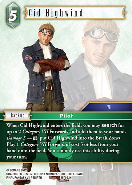 Cid Highwind - Tears of the Planet - Final Fantasy TCG - TCGplayer.com