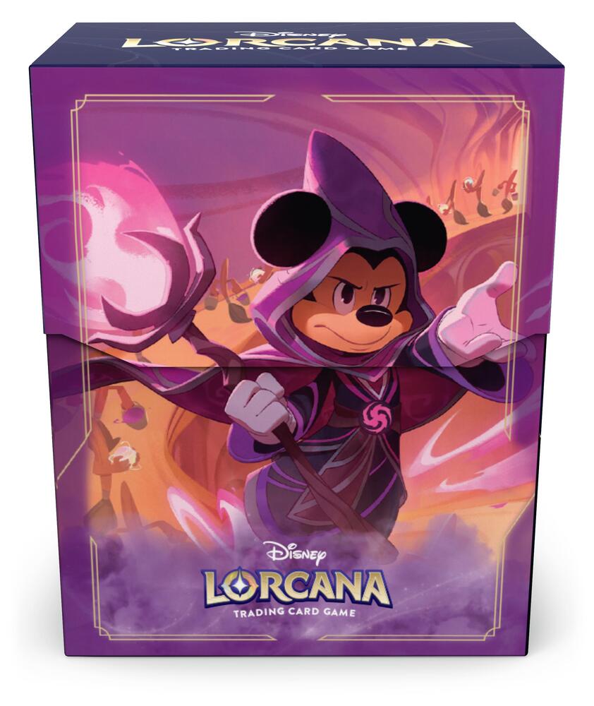 Disney Lorcana Deck Box - Mickey Mouse, Wayward Sorcerer - Ravensburger ...