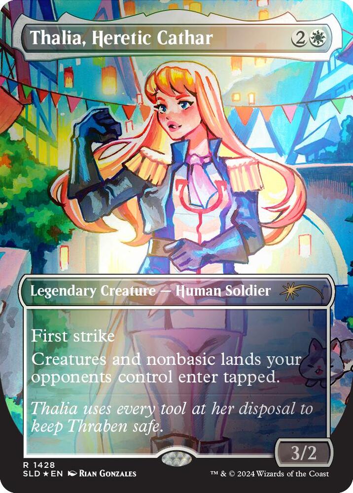 Thalia, Heretic Cathar (Rainbow Foil) - Secret Lair Drop Series - Magic: The Gathering ...