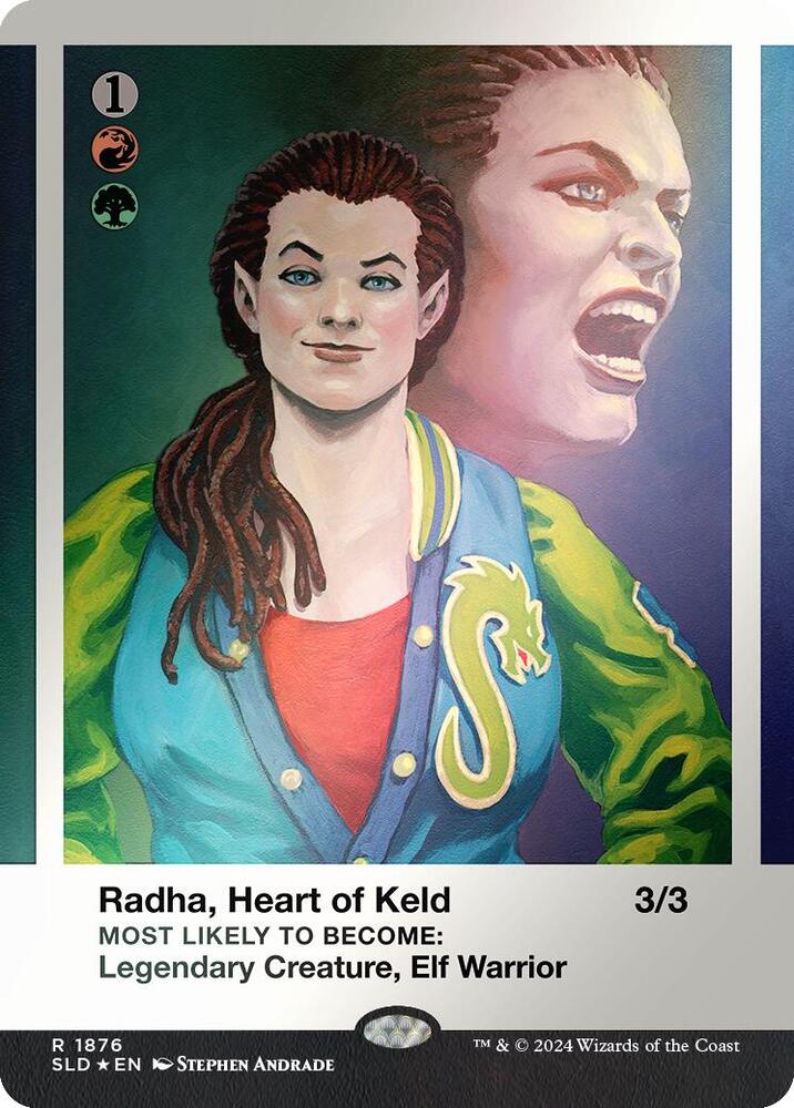 Radha, Heart of Keld (Rainbow Foil) - Secret Lair Drop Series - Magic ...