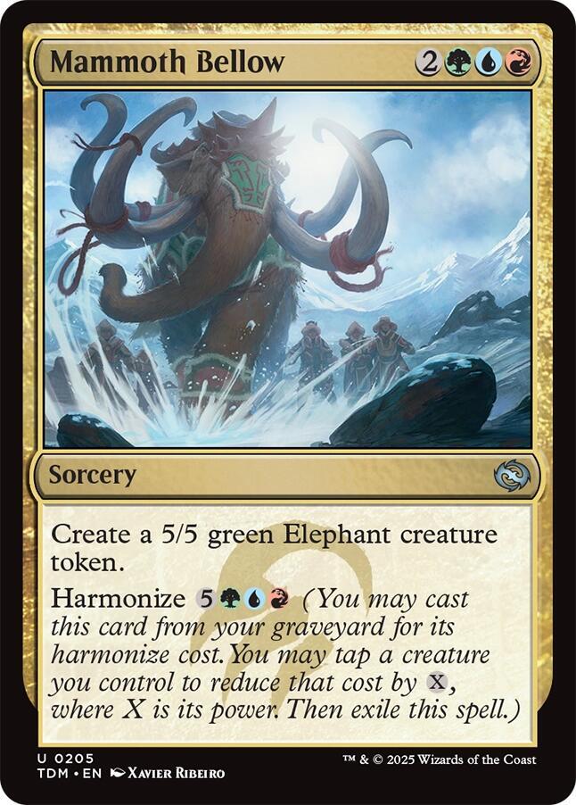 Mammoth Bellow - Tarkir: Dragonstorm - Magic: The Gathering - TCGplayer.com