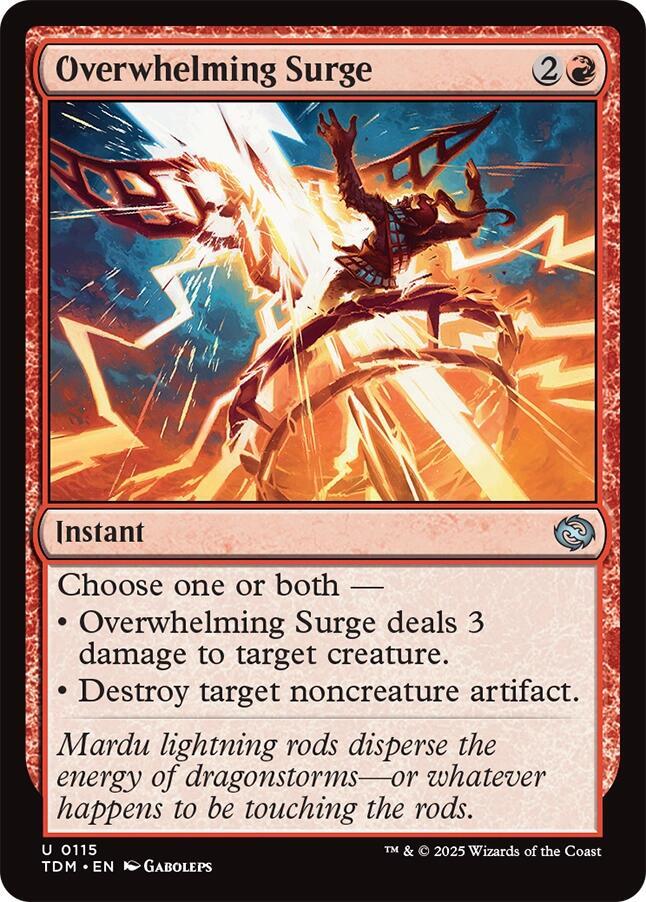 Overwhelming Surge - Tarkir: Dragonstorm - Magic: The Gathering ...