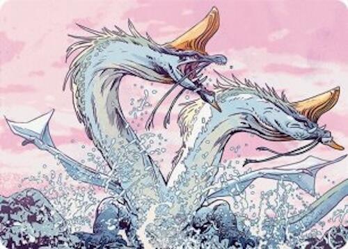 Twinmaw Stormbrood Art Card (39/54) - Art Series: Tarkir: Dragonstorm ...