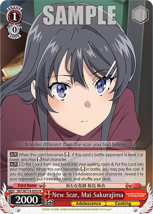 New Scar, Mai Sakurajima - Rascal Does Not Dream Series - Weiss Schwarz - TCGplayer.com