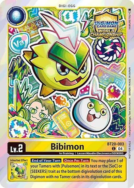 Bibimon (Regionals 25-26 Champion Card Set Season 1) - Release Special ...