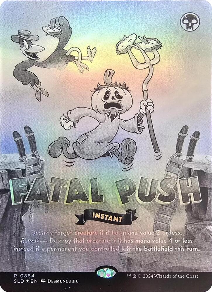 Fatal Push (0884) (Black & White Foil) - Secret Lair Drop Series ...