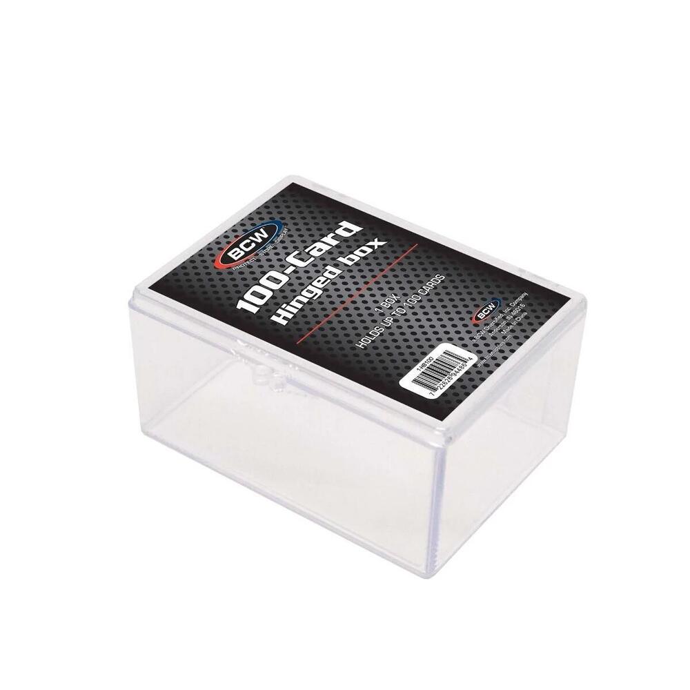 Hinged Trading Card Box - 100 Count - BCW Card Storage Boxes ...